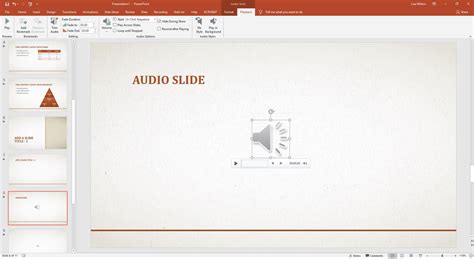 hide sound icon on powerpoint slideshows