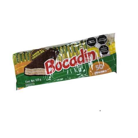 Bocadin 50ct Mini Mexican Chocolate Wafer Bars Escamex