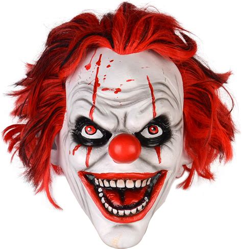 Hottercos Scary Evil Clown Mask Halloween Horror Masks Full