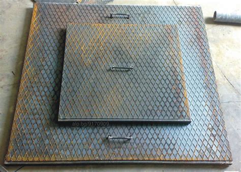 метален КАПАК за шахта Решетки за дъждоприемни канали и шахти Строителни материали В