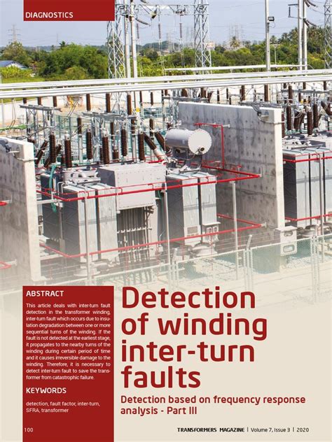 Detection Of Winding Inter Turn Faults Sfra Pdf Transformer