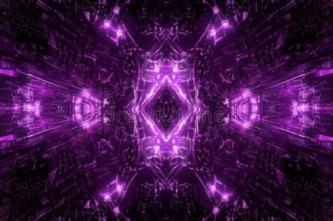 An Abstract Digital Technology Pattern With Neon Circuitry And Intricate Glowing Nodes In Purple