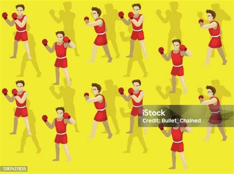 후크 만화 남자 복싱 만화 벡터 일러스트 원활한 배경01 권투 글러브에 대한 스톡 벡터 아트 및 기타 이미지 권투 글러브 권투 선수 권투 스포츠 Istock