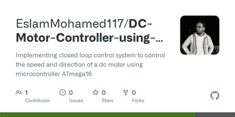 Github Eslammohamed117dc Motor Controller Using Atmega16 Implementing Closed Loop Control
