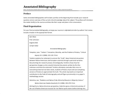 26 Different Bibliography Format Templates Free Pdf Doc Format Download