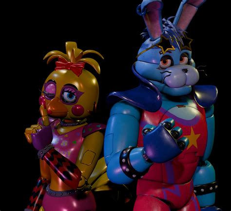 Glamrock Bonnie And Glamrock Toy Chica By Pamkunggsfm On Deviantart