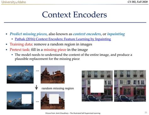 Lecture Self Supervised Learning Pptx Computing Technology Computing