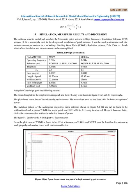 Design Of Micro Strip Patch Antenna Array Pdf