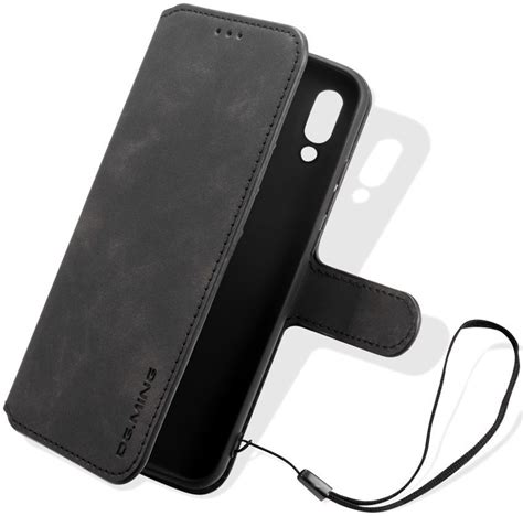 Huawei P Smart Retro Stijl Wallet Hoesje Zwart Gsmpunt Nl