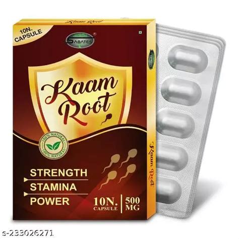 Kaam Root Ayurvedic Capsule Shilajit Capsule Sex Capsule Sexual Capsule Improves Orgasm Size And