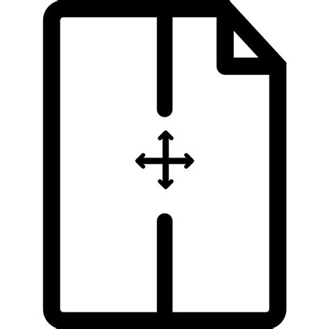 document centering horizontally vector svg icon svg repo