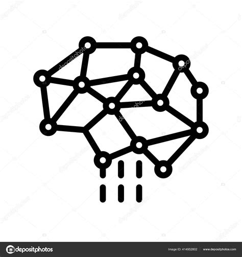神经网络矢量 人工相关线型图标 图库矢量图©aranaraheel007 414952802