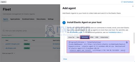 install elastic agents on windows systems