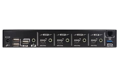 Rextron 4 Port Km Switch With Usb 32 Gen 2 Mouse Roaming Function To Streamline Your Workspace