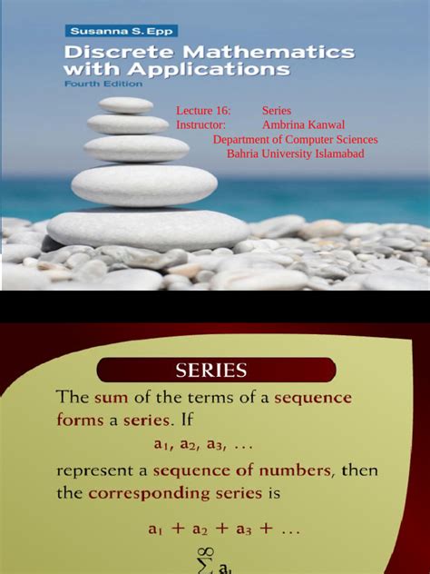 Lecture 16 Series Pdf Summation Notation