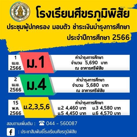 แจ้งกำหนดการประชุมผู้ ประชาสัมพันธ์โรงเรียนศีขรภูมิพิสัย
