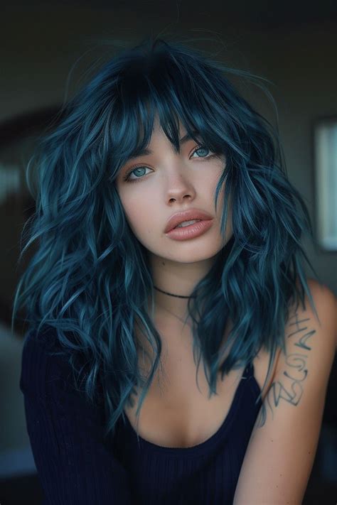 Attractive Pretty Rainbow Hair Color Color De Cabello Arcoiris Edgy