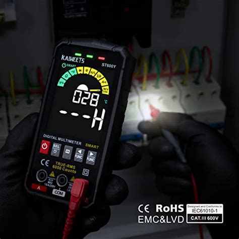 Kaiweets Digital Multimeter Tester Smart Voltmeter For Electrical Testing And Automotive Circuit