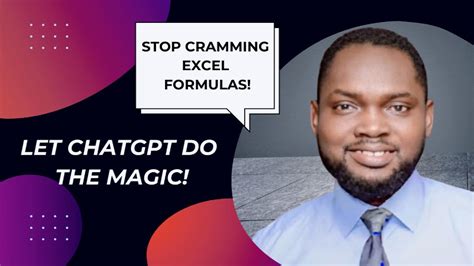 Easy Excel Formulas Using Chatgpt Youtube