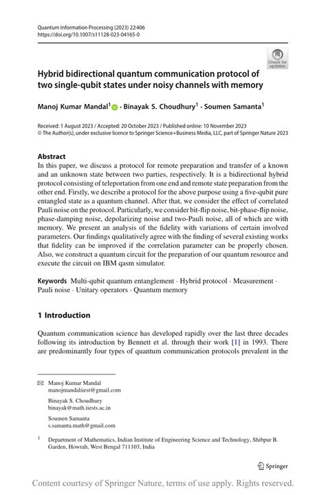 Hybrid Bidirectional Quantum Communication Protocol Of Two Single Qubit