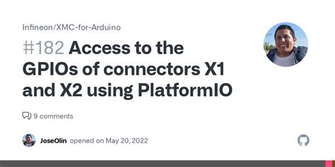 Access To The GPIOs Of Connectors X1 And X2 Using PlatformIO Issue