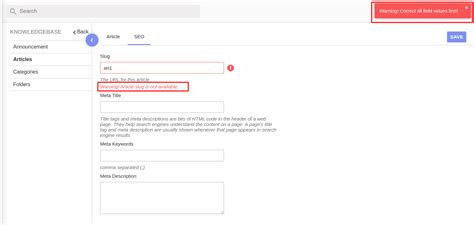If We Edit The Article Again And Use The Old Slug Value Should Not Be