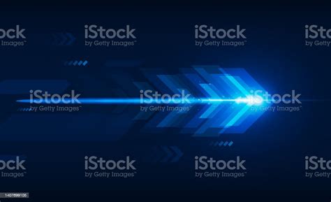 추상 화살표 속도 라이트 아웃 기술 배경 하이테크 통신 개념 혁신 배경 벡터 디자인 0명에 대한 스톡 벡터 아트 및 기타 이미지 0명 가상현실 감청색 Istock