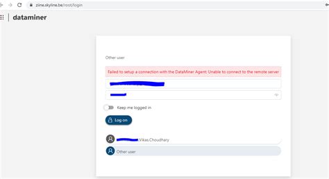 Ziine Server Connection Issue Dataminer Dojo