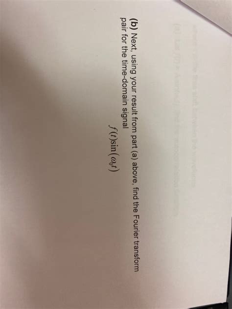 Solved Problem 1 Frequency Shifting Property Of Fourier