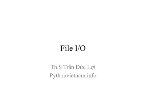 Python Beginner Class Day 09 Fileio Ppt