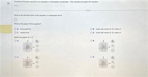 Solved What Is The Standord Form Of The Equation In