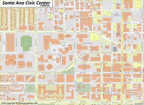 Santa Ana Civic Center Map Oc Civic Center Orange County
