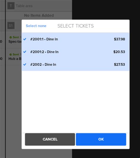 Split Items On Tickets For Skytab Pos Shift4 Knowledge