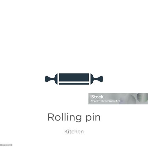 롤링 핀 아이콘 벡터입니다 흰색 배경에 고립 된 부엌 컬렉션에서 트렌디 한 플랫 롤링 핀 아이콘 벡터 일러스트는 웹 및 모바일 그래픽 디자인 로고 Eps10에 사용할 수