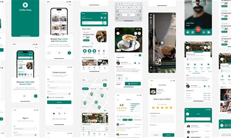 Coffee Shop Mobile App Ui Kit [ 70 Screens ] Figma Insight Lancer