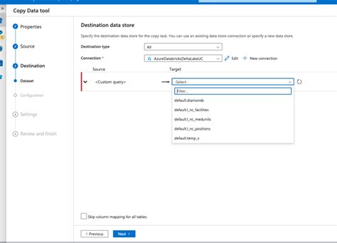 Copy Frominto Unity Catalog Tables Using Copy Data Tool In Azure Data Factory Data Leaps