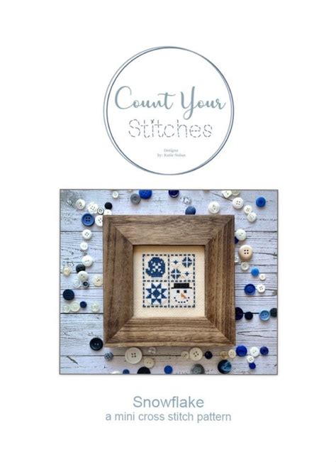 PDF Snowflake Mini PDF Instant Download Etsy