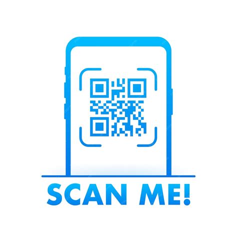 Premium Vector Qr Code For Smartphone Inscription Scan Me With Smartphone Icon Qr Code For Payment
