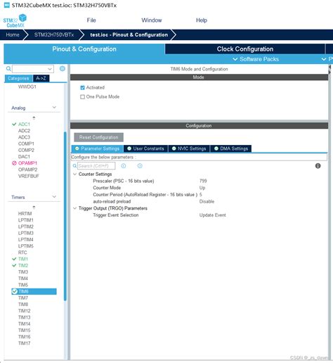 Stm32h7 Hal库 定时器触发多通道adc采样 Dmastm32定时器触发adc采样程序 Csdn博客