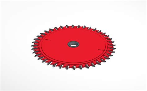 3d Design Saw Wheel Tinkercad