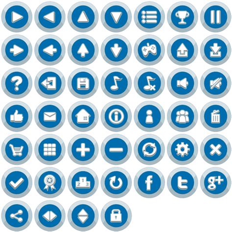 Free Buttons GUI Pack 1 OpenGameArt Org