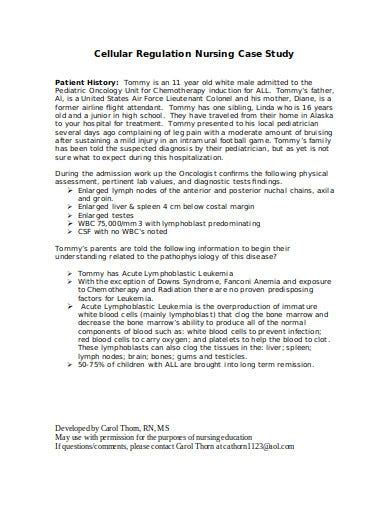 Free 10 Nursing Case Study Templates In Pdf Ms Word