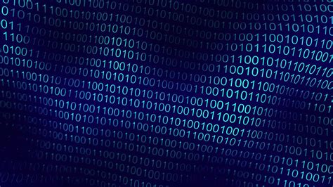 Binary Code Blue Background Concept Numbers Internet Decryption Modern Vector Internet