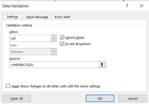 Dependent Data Validation Excel Prodigy