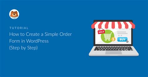 How To Create An Order Form In WordPress Free Templates