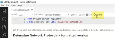 Create SQL Server Notebooks In Azure Data Studio