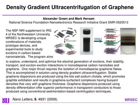 Ppt Density Gradient Ultracentrifugation Of Graphene Powerpoint Presentation Id 3229153
