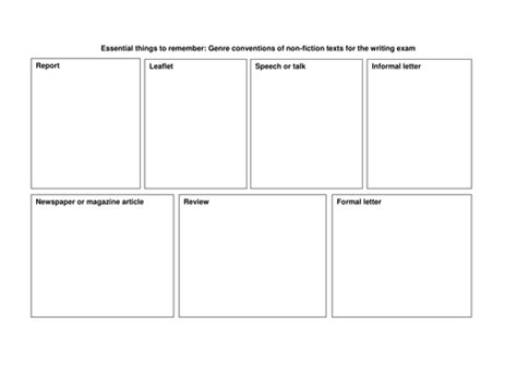 Transactional Non Fiction Writing Format And Layout Features Revision Activity Teaching Resources