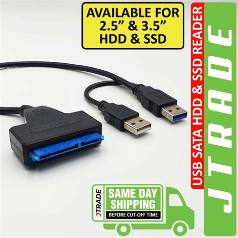 USB 3 0 To SATA SSD HDD 2 5 Inch Or 3 5 Inch Reader Converter Adapter JTRADE Shopee Malaysia