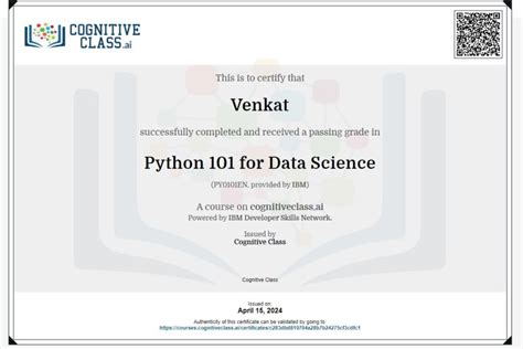 Venkat K On Linkedin Im Happy To Share That Ive Obtained A New